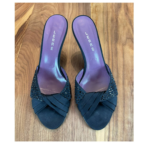 Lerre | Shoes | Lerre Black Open Toe Heel | Poshmark